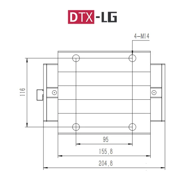 Kugel-Linearführungs-Schlitten Flansch SGW55HA/HB/HC - DTX-LG